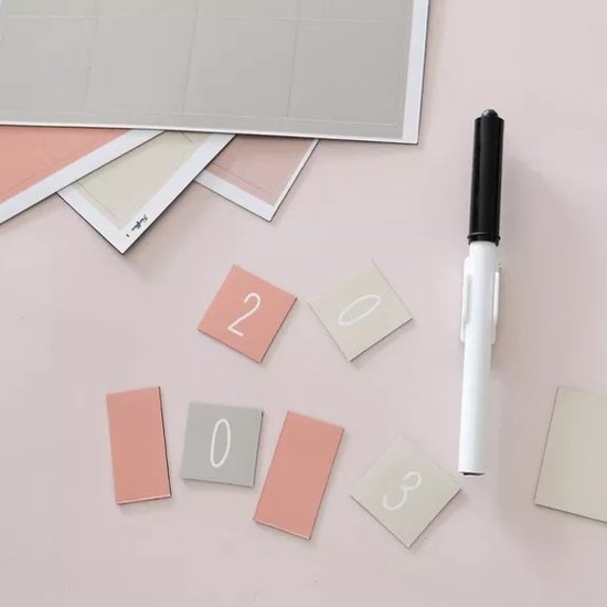 FERFLEX - Terracotta jaarplanner - magneetbord - magneetsticker ...