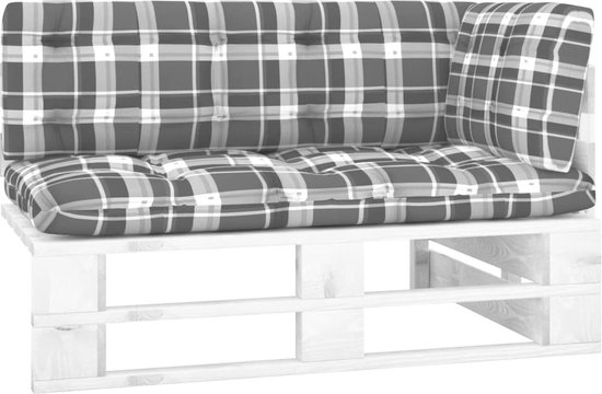 The Living Store Houten Pallet Hoekbank - Tuinmeubelen - 110 x 65 x 55 ...