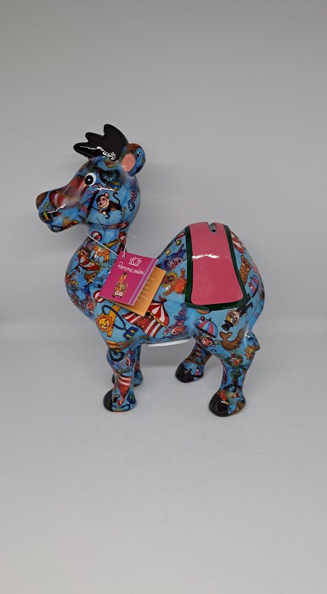 Pomme Pidou Kameel Luis - Spaarpot - Medium - Circus Crazy Turquoise ...