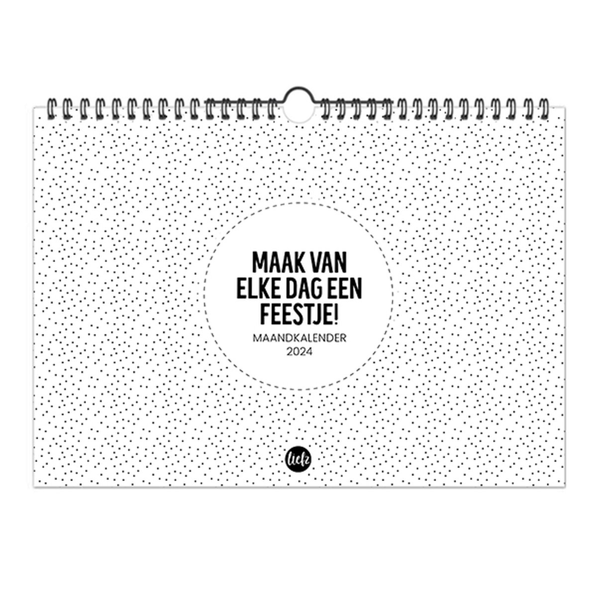 Maandkalender 2024 | A4 | Maak van elke dag een feestje | bol