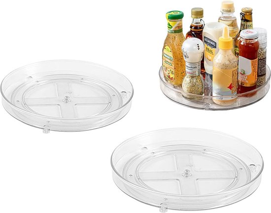 Kruidenrek, draaiplateau, keukenorganizer, 360 graden draaibare kruidenhouder, keuken,... | bol