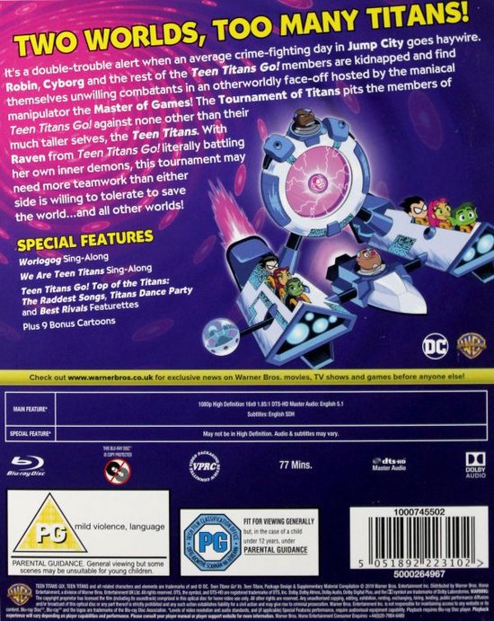 Teen Titans Go! Vs. Teen Titans [Blu-Ray] (Blu-ray), Rhys Darby | Dvd's | bol