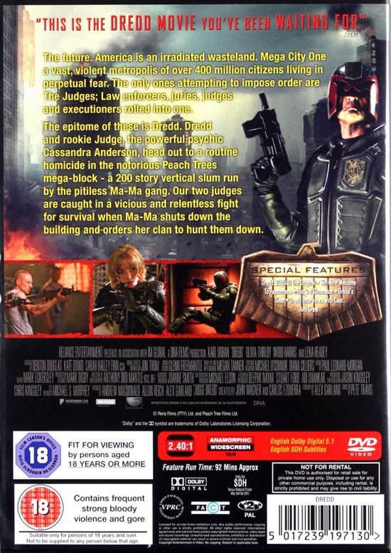 Dredd 3d (Dvd), Karl Urban | Dvd's | bol