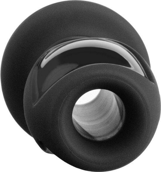 Doc Johnson The Stretch - Open-Tunnel Butt Plug - Klein black | bol