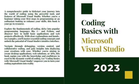 Coding Basics with Microsoft Visual Studio (ebook), Kiet Huynh | 9781088268476 | Boeken | bol