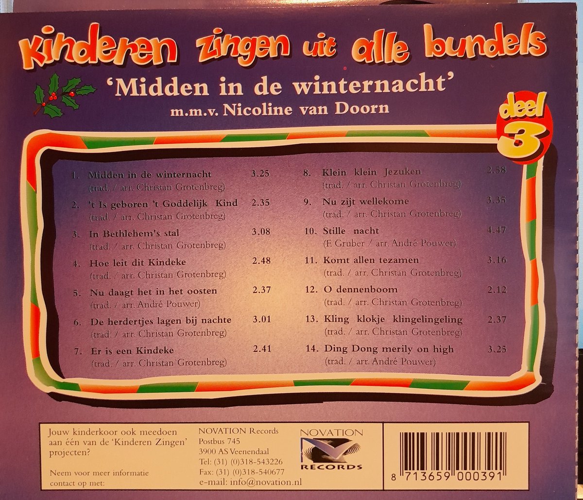 Kinderen Zingen Uit Alle Bundels - Deel 3, Nicoline van Doorn | CD ...