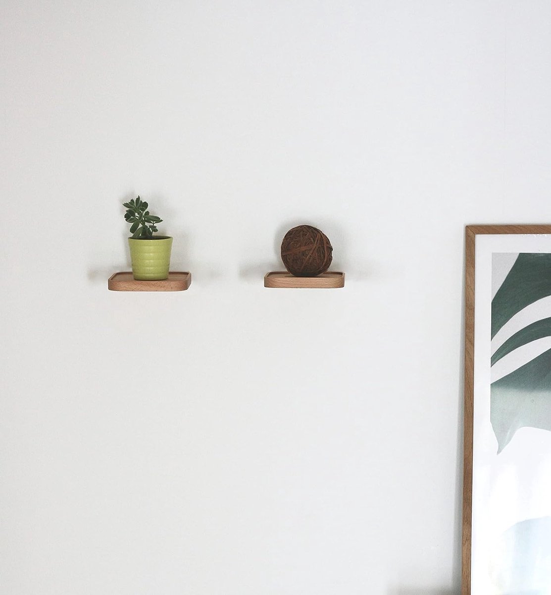 Raft Wandplank Hout Planten Zwevende Plankbeugel Wandrek Plein ...