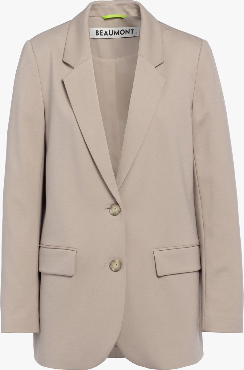 Beaumont Ash Blazer Natural - Blazer Voor Dames - Beige - 36 | bol.com