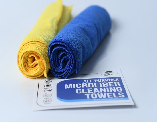 Microvezeldoekjes - 8 Stuks - 30 x 30 cm - Wasbaar - Schoonmaakdoekjes ...