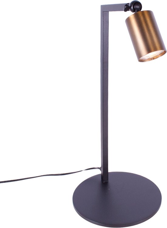 Verstelbare bureaulamp Bounce | 1 spot | zwart / bruin / brons | metaal ...