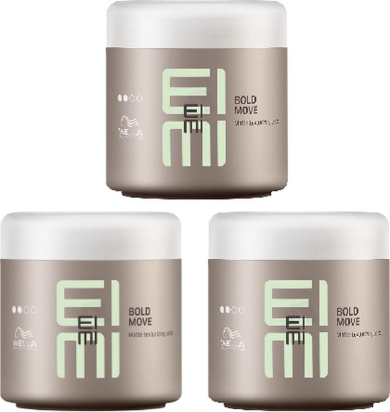 Wella Professionals - EIMI Bold Move - Matte Texturizing Paste - 3 x 150ML | bol