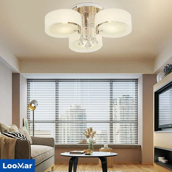 LooMar Luxe Plafondlamp - Plafonniere - Geschikt voor Slaapkamer ...