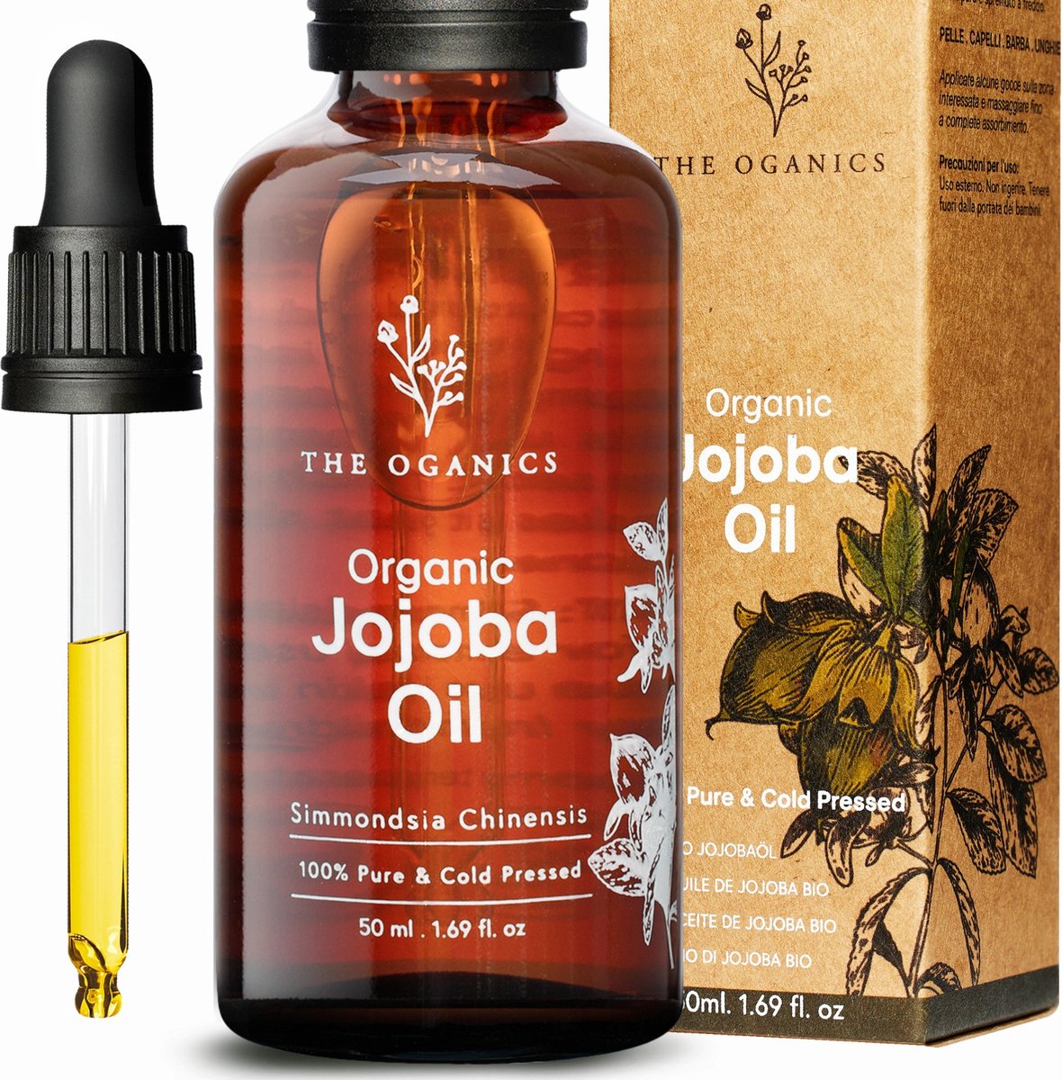 The Oganics -Jojoba Olie 100% Puur-Natuurlijk & Koudgeperst| Voedt ...