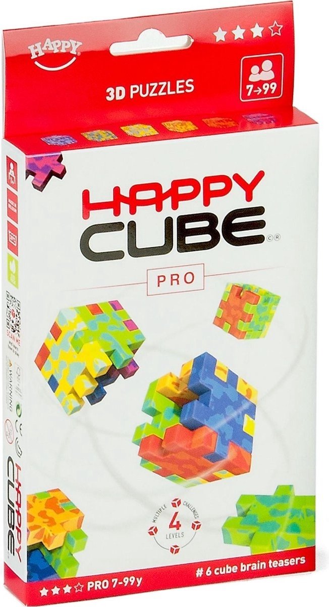 SmartGames - Happy Cube Pro - 6 puzzels - 3D | bol.