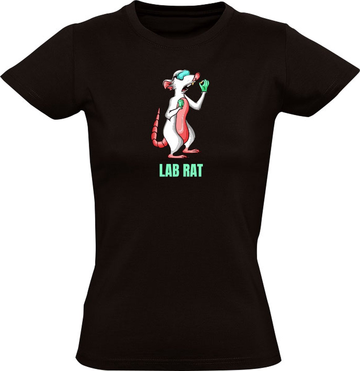 Lab rat Dames T-shirt - wetenschap - scheikunde - dieren - student ...