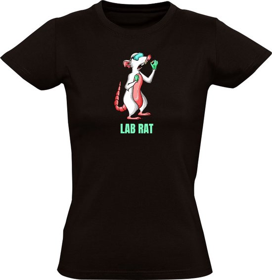 Lab rat Dames T-shirt - wetenschap - scheikunde - dieren - student ...