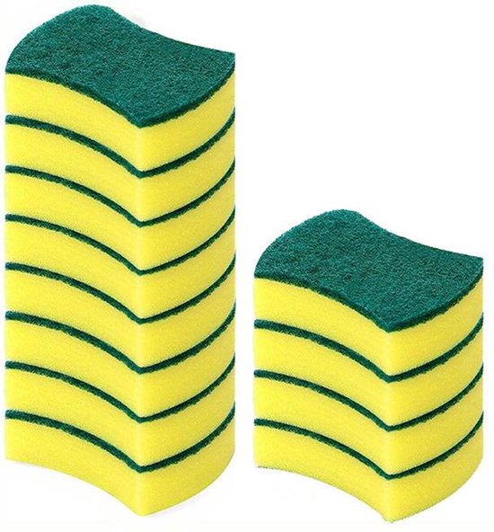 Éponges de nettoyage Team Bicep - Forme ronde - Éponge de cuisine - 12 ...