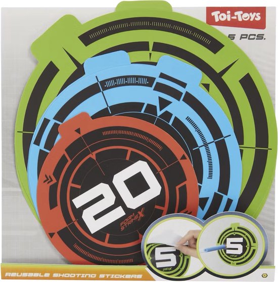 Schiet stickers voor Nerf guns - schiet schijven - target stickers ...