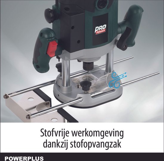 Powerplus Elektrische Bovenfrees POWP6050 - Hout 2100W - Freesdiepte ...