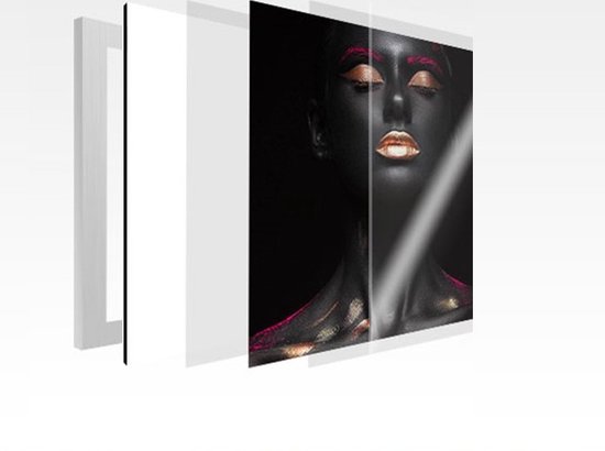 Kristal Helder Galerie kwaliteit Plexiglas 5mm.- Blind Aluminium Ophang ...