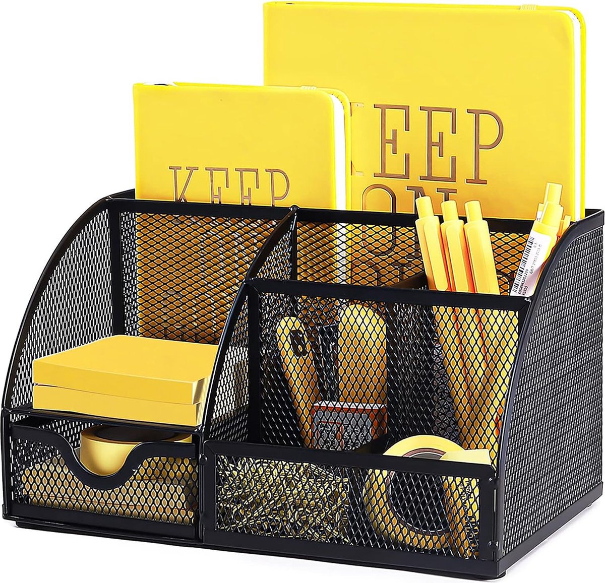 Bureau-organizer, draadmetalen bureau-organizer, zwarte bureau ...