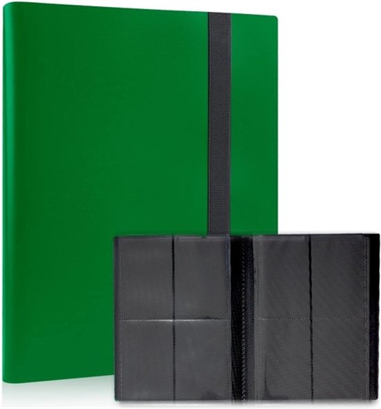 TradingCardPro - Groene verzamelmap - Map voor 160 Kaarten - 20 Pagina ...