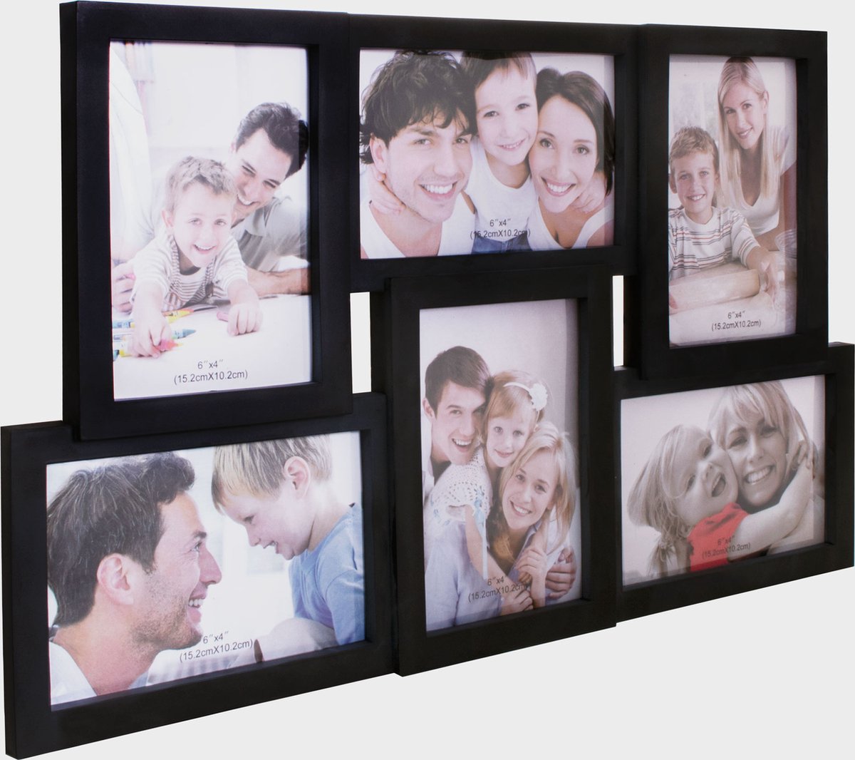 Springos Fotolijst - 6 Foto's - Collage - Staand/Liggend - 44 x 28 cm ...