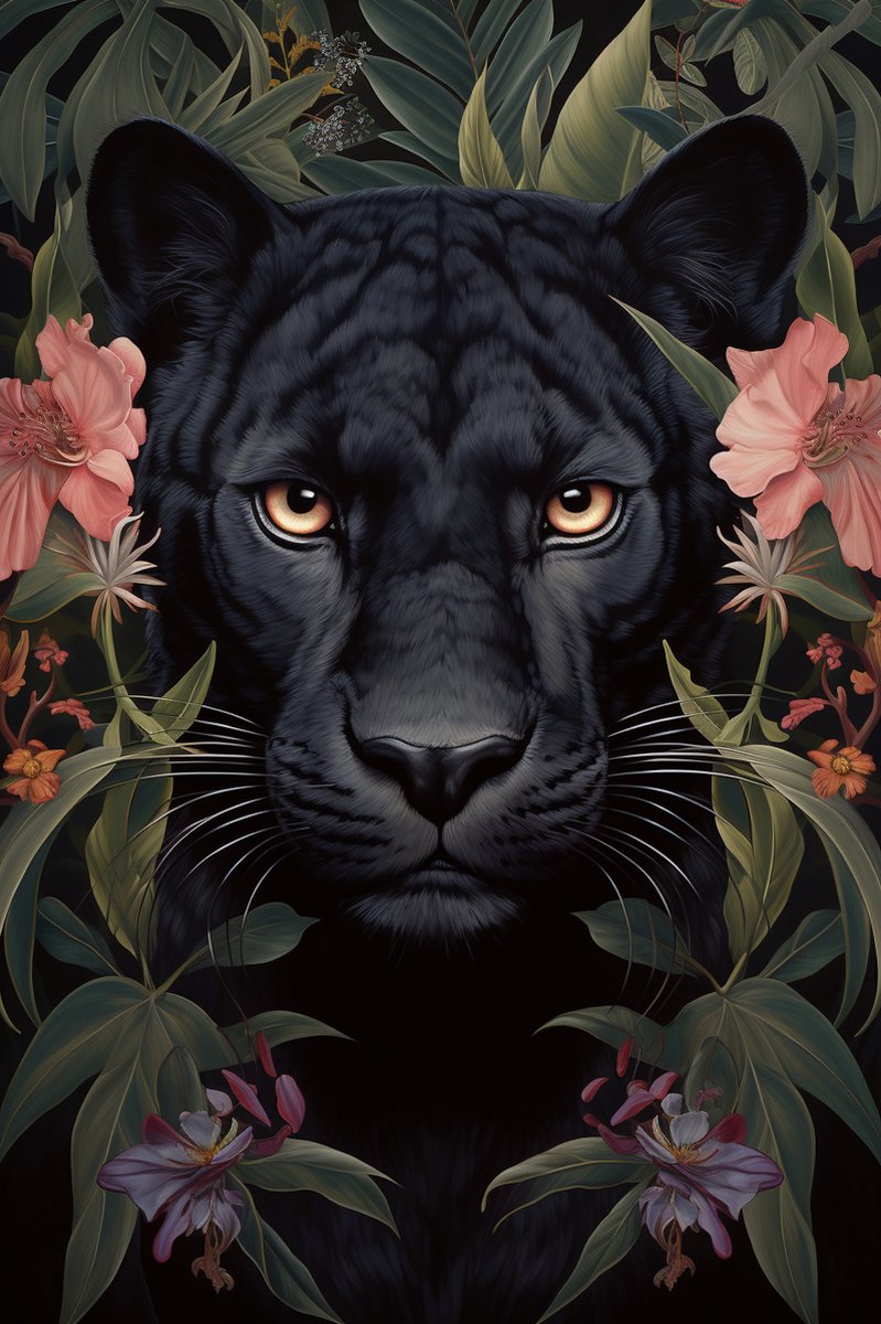 Zwarte Panter Poster | Sfeerposter | Black Panther | Dierenposter ...