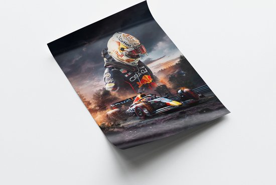 2023 Max Verstappen België Spa GP Winnaar Red Bull Poster- Formaat ...