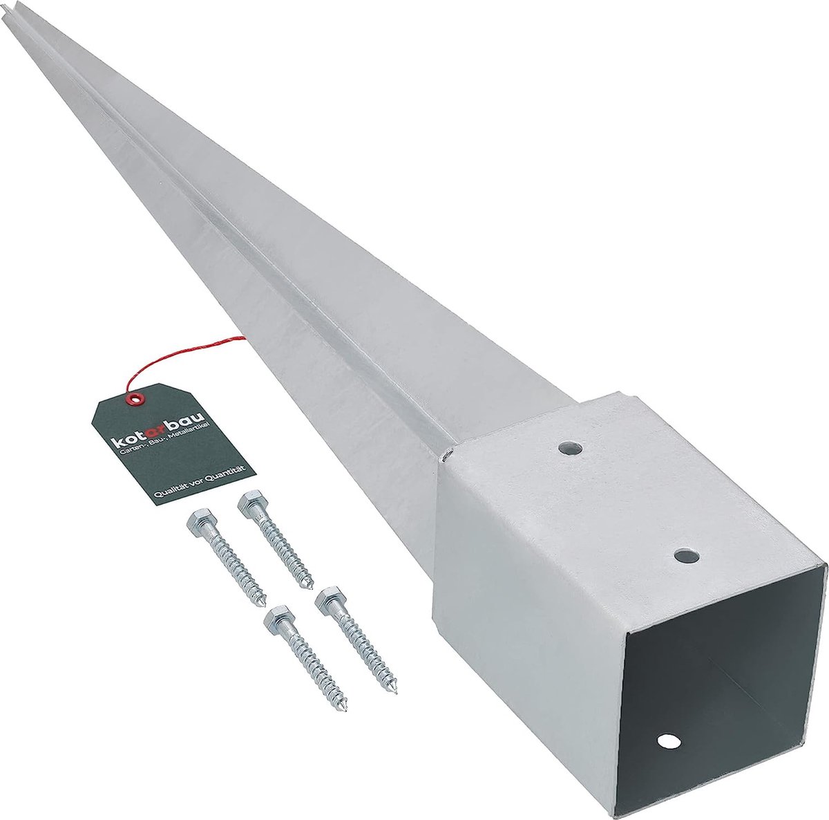 Grondanker van 60 x 60 x 750 mm, paaldrager, thermisch verzinkte ...