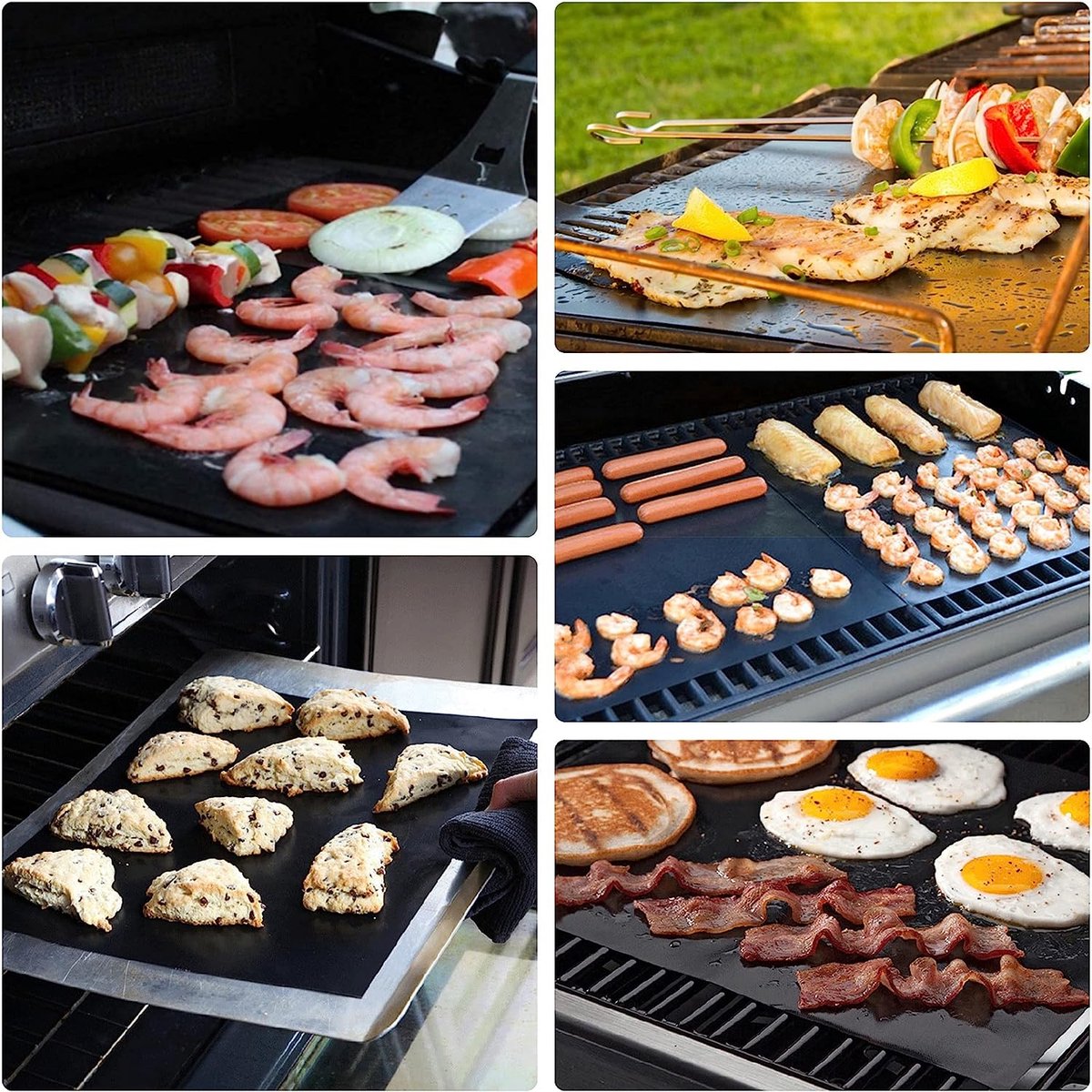 Tapis de BBQ pour barbecue à gaz, lot de 5 pièces, 40 x 70 cm ...
