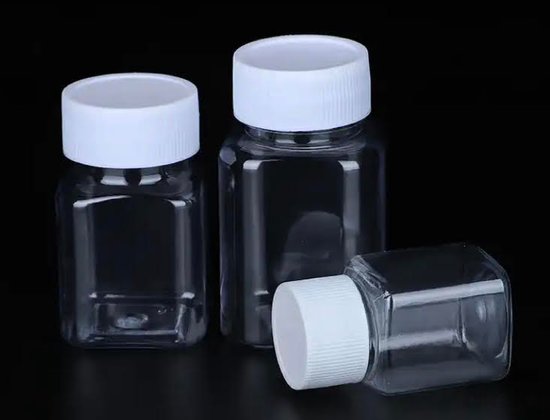 Plastic Potjes met Deksel | Reispotjes Hervulbaar | Cosmetica potje ...