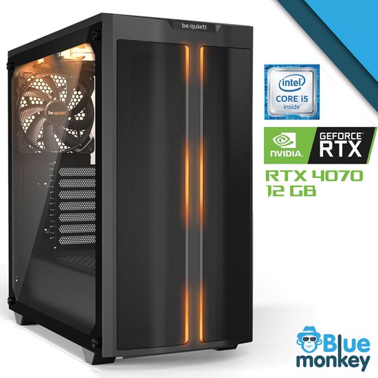 Blue Monkey RGB Game PC: i5 12400F - RTX 4070 12GB - 1TB SSD - 32GB ...