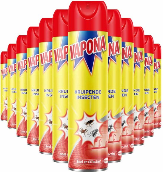 12x Vapona Kruipende Insecten Spray 400 ml | bol.com