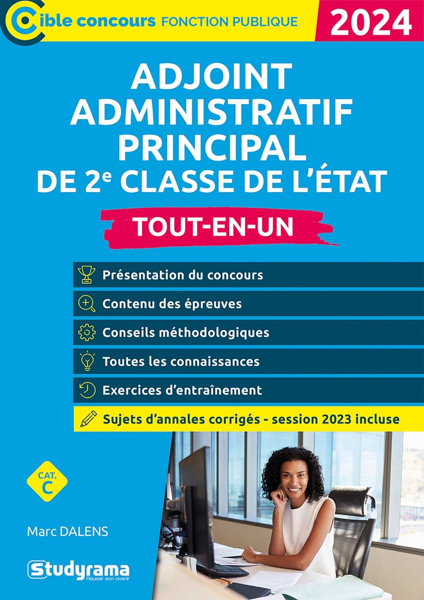 Adjoint administratif principal de 2e classe de l’État - Tout-en-un - Catégorie C -... | bol