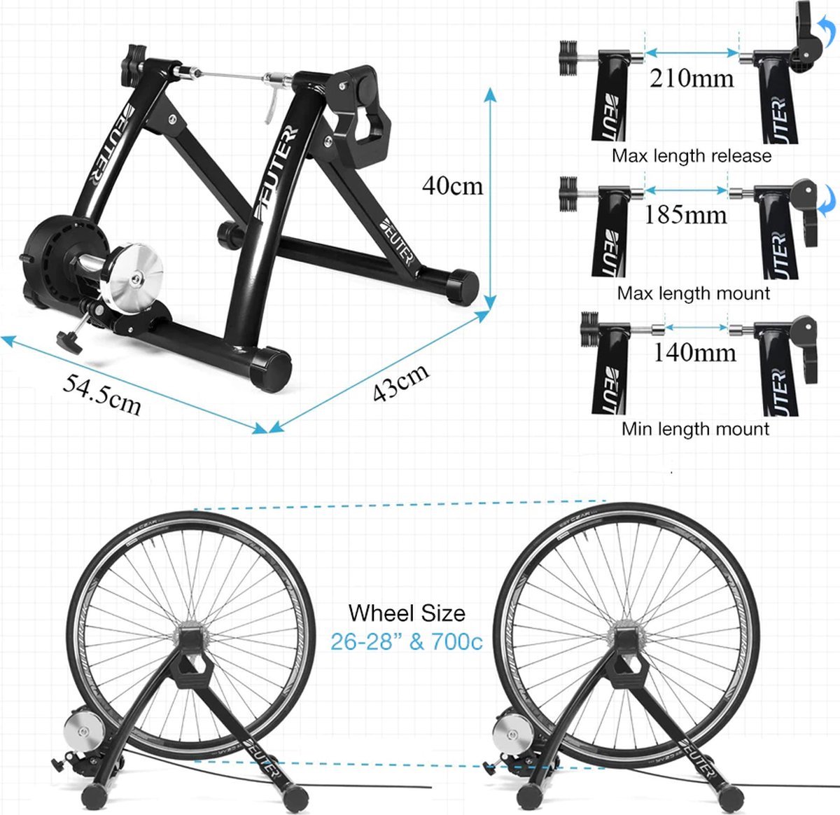 Fiets Trainer Indoor - Fietsen Workout - Rollerbank - Fitness ...