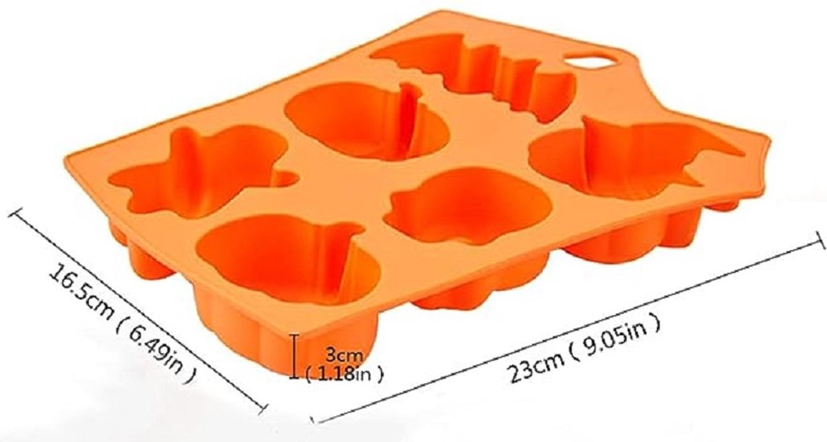 Eizook Halloween bakvorm - 6 figuren - Siliconen - Pompoen - Spook ...