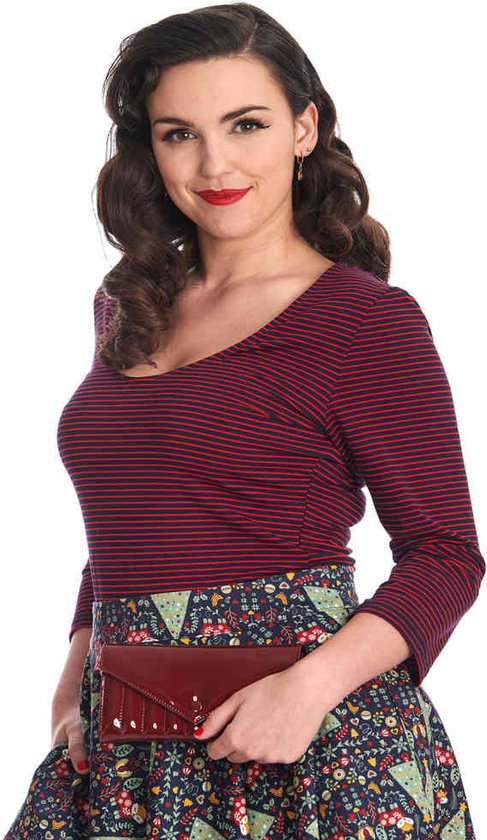 Banned - Maggie May Dames portemonnee - Bordeaux rood | bol