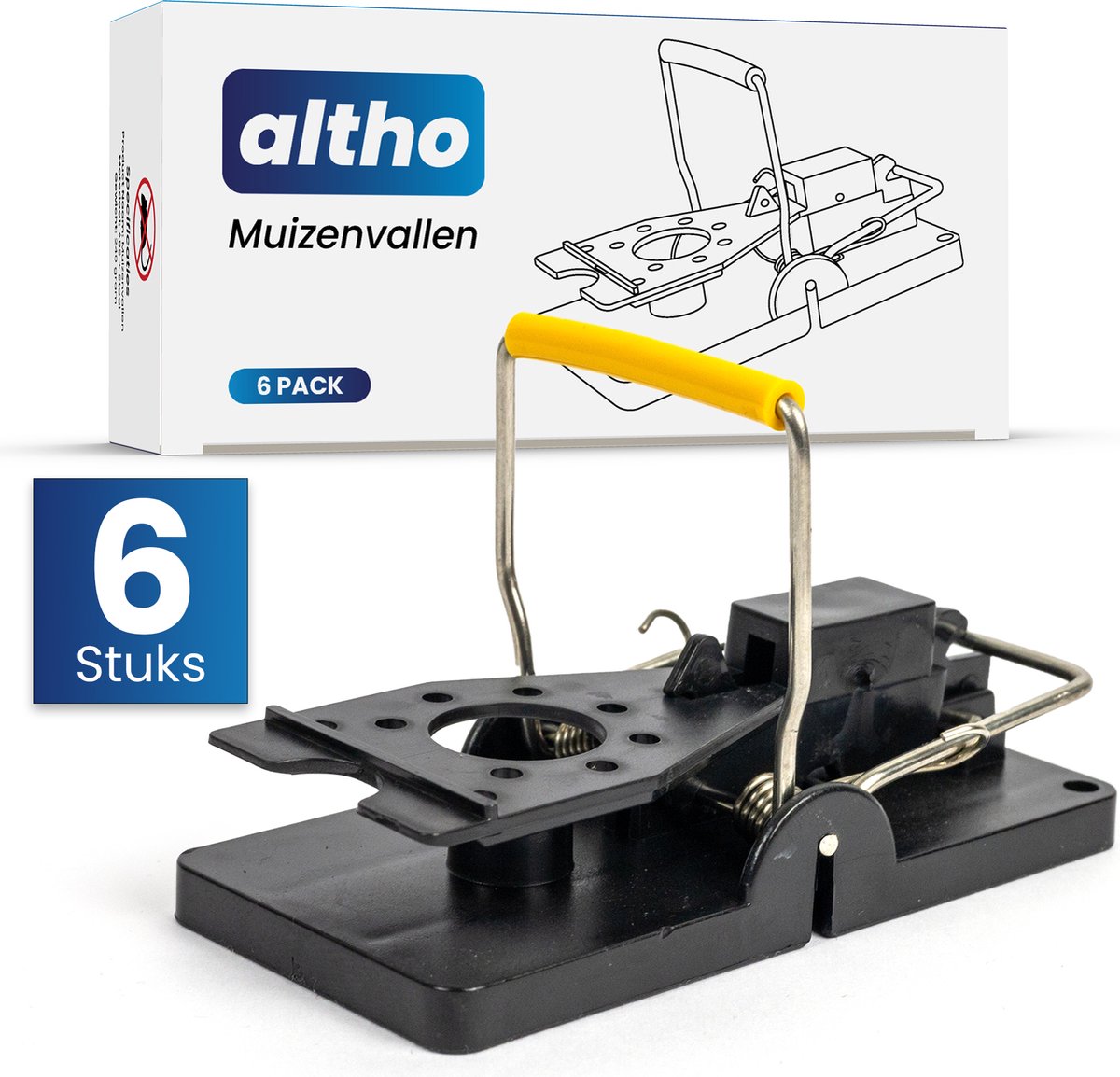 Altho Muizenvallen - Muizenklemmen - 6 stuks - Mouse traps - Muizenval - 100% pakkans... | bol