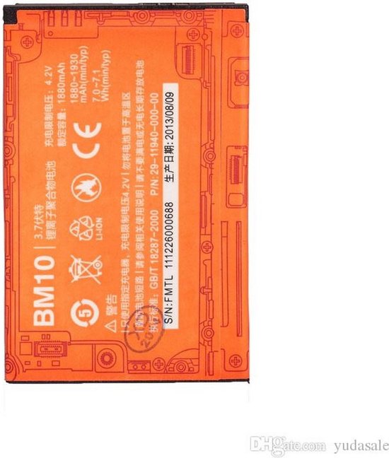 Batterij origineel battery XIAOMI BM10 1880mAh voor REDMI Mi 1S | bol