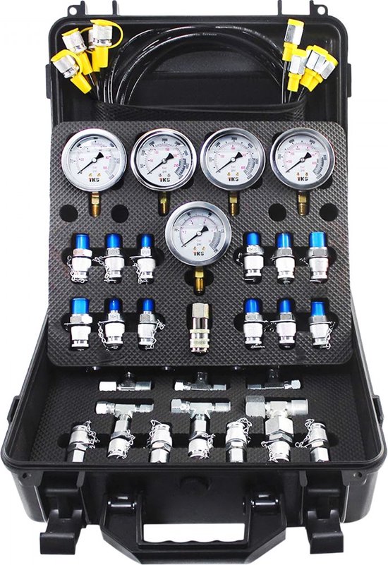 Hydraulische Druktestset 10/100/250/400/600Bar Hydraulische Druktestkit ...