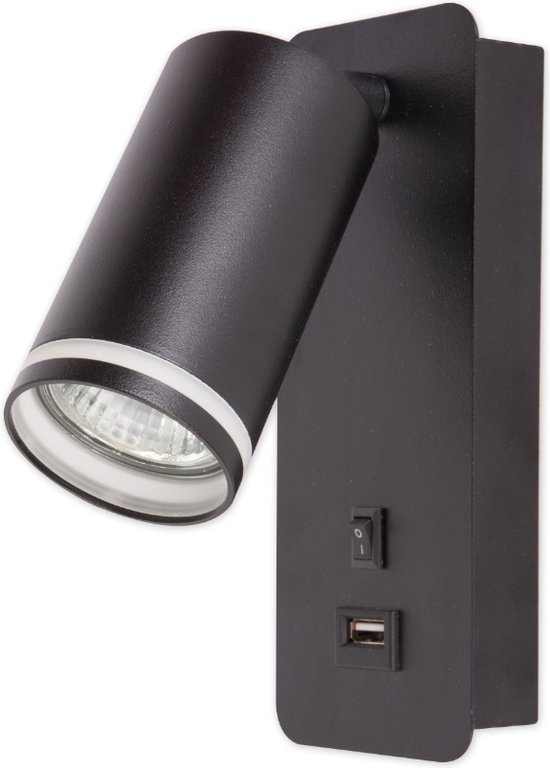 LED leeslamp - 55mm - USB poort - Zwart | bol.com