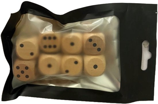 Shagam - Dobbelstenen - 8 Stuks - Hout - Yahtzee | bol