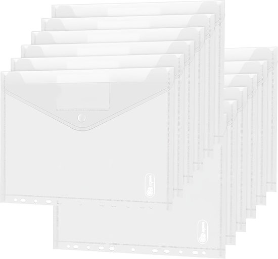 30 stuks documentenmap A4 transparant drukknop documentenmap organizer ...