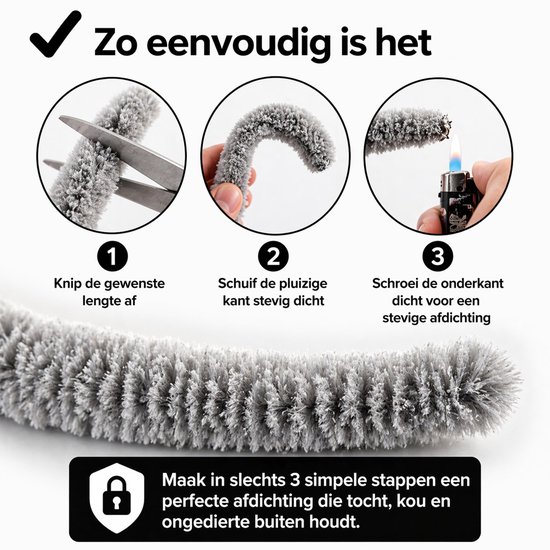 Brixy Vliegengordijn - Kattenstaart - 90x200cm - 2cm Dikke Strengen ...