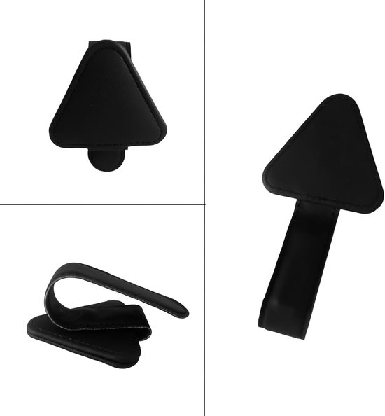 4 stuks Magnetische Auto Brilhouder van Kunstleer in 4 Kleuren ...