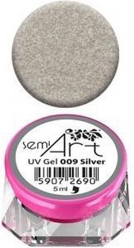 Semilac - Nail art - Art Gel - (design painting gel) - 009 ZILVER | bol