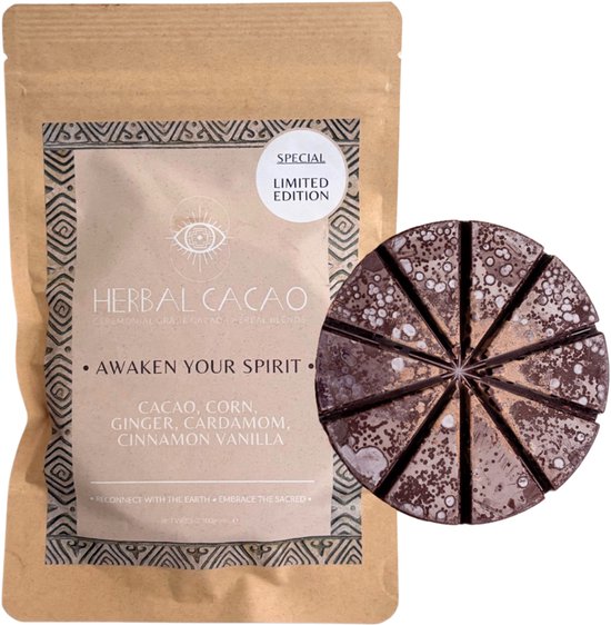 Ceremoniele Cacao Limited Edition | Awaken Your Spirit | Herbal Cacao | bol