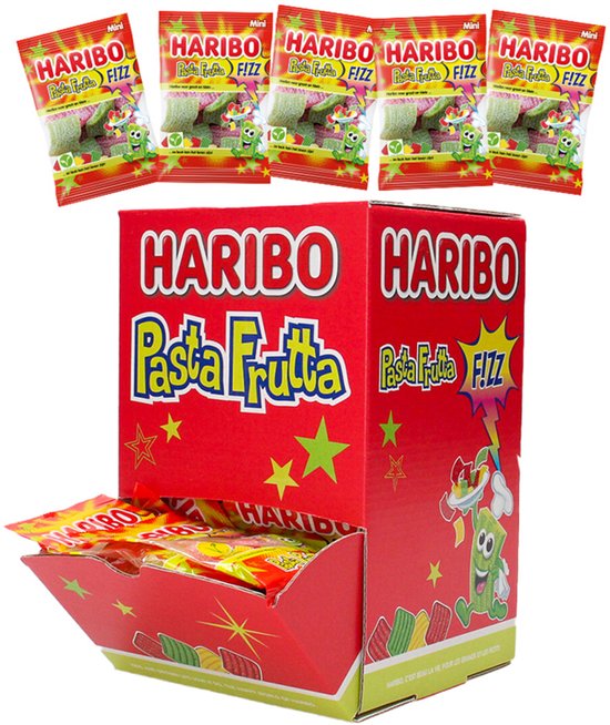 Haribo "Pasta Frutta F!ZZ" snoep mix 720g - Uitdeelsnoep in individuele ...