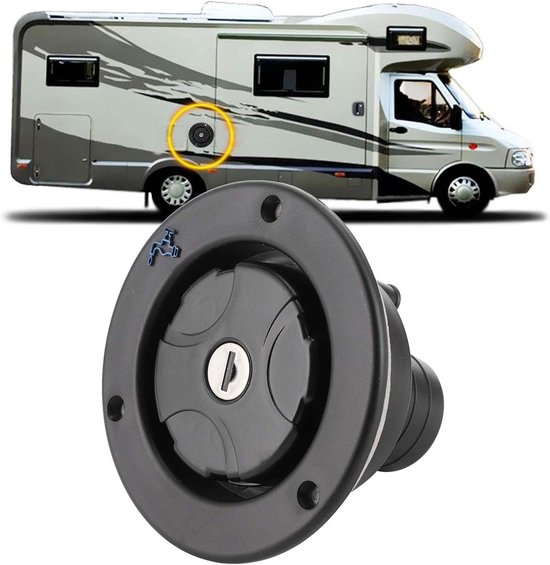 Water Tankdop voor Drinkwater met 2 Sleutels - Geschikt voor Campers en ...